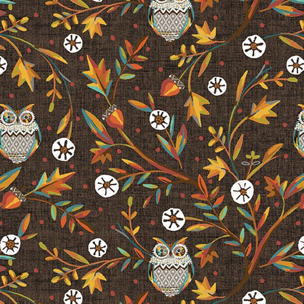 Owl Cotton Fabric - Etsy