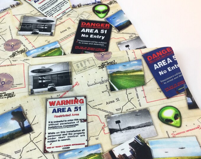 Area 51 Eerie Tan Background, 100% Cotton Fabric ~ Area 51 Collection ...