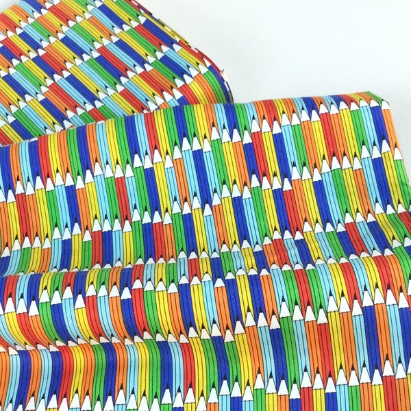Colored Pencil Fabric - Etsy