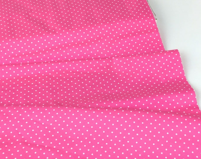 Pinhead Dot Princess Polka Dot Hot Pink /white Fabric ~ Pinhead Dot ...