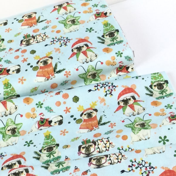 Pug Fabric - Etsy