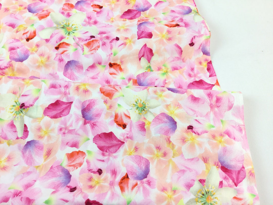 Soft Petals Pink Color ~ Michael Miller Summer Floral Collection ...