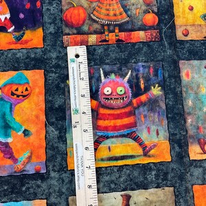 36" Halloween Picture Patch Panel, 2 Colors: Charcoal or Sage, 100% ...