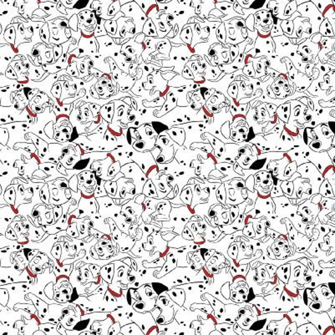 Disney 101 Dalmatians White Fabric ~ Forever Princess Disney Collection ...
