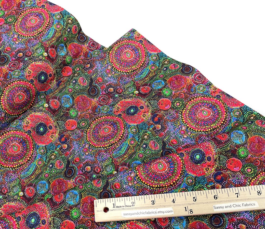 Beads on Wine Color Background, 100% Cotton Fabric ~ Who Let the Birds ...