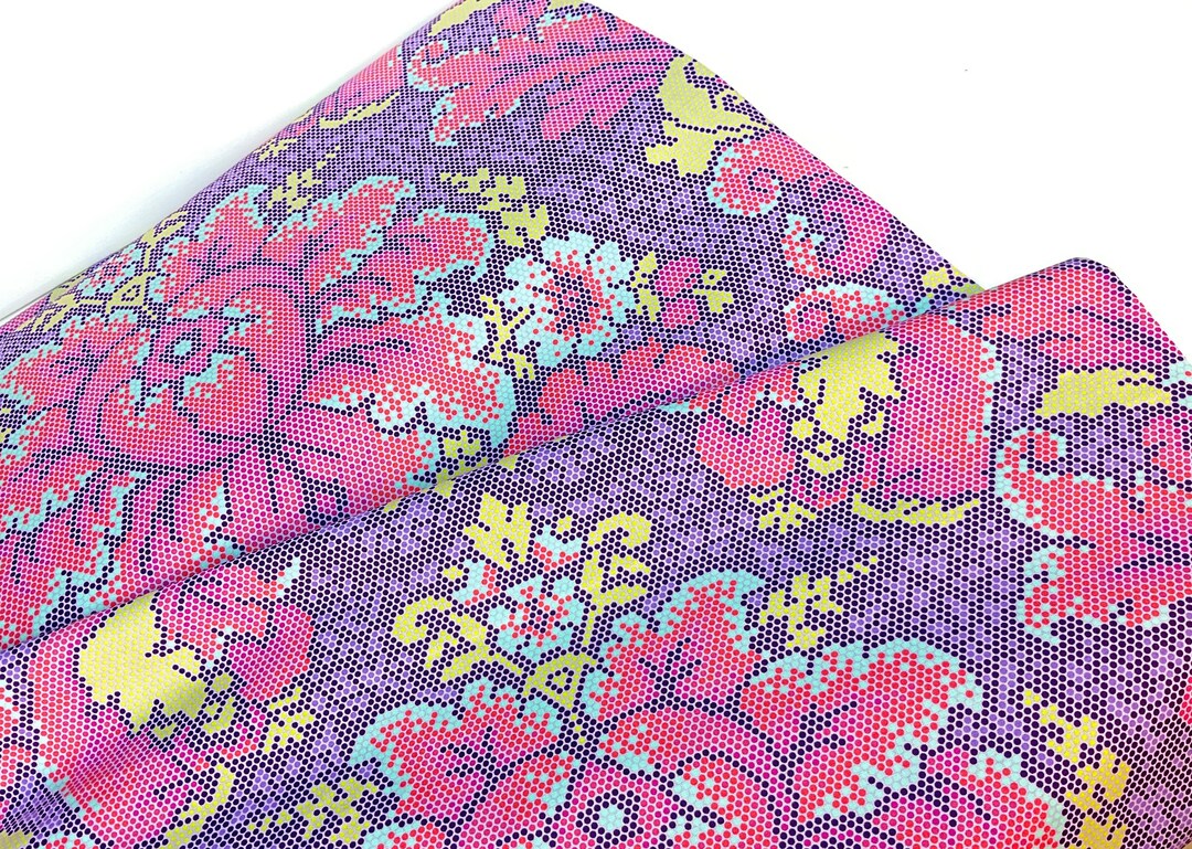 Damask Dot Violet Fabric ~ Paris Deja Vu Collection by Tula Pink for ...