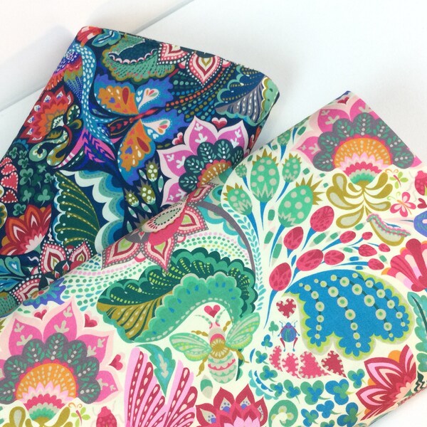 Blue Eden Fabric - Etsy