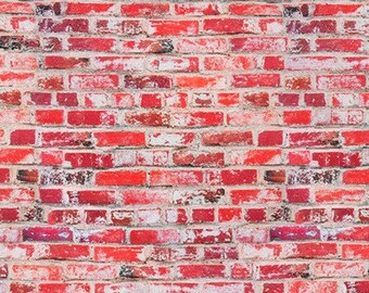 Brick Fabric | Etsy