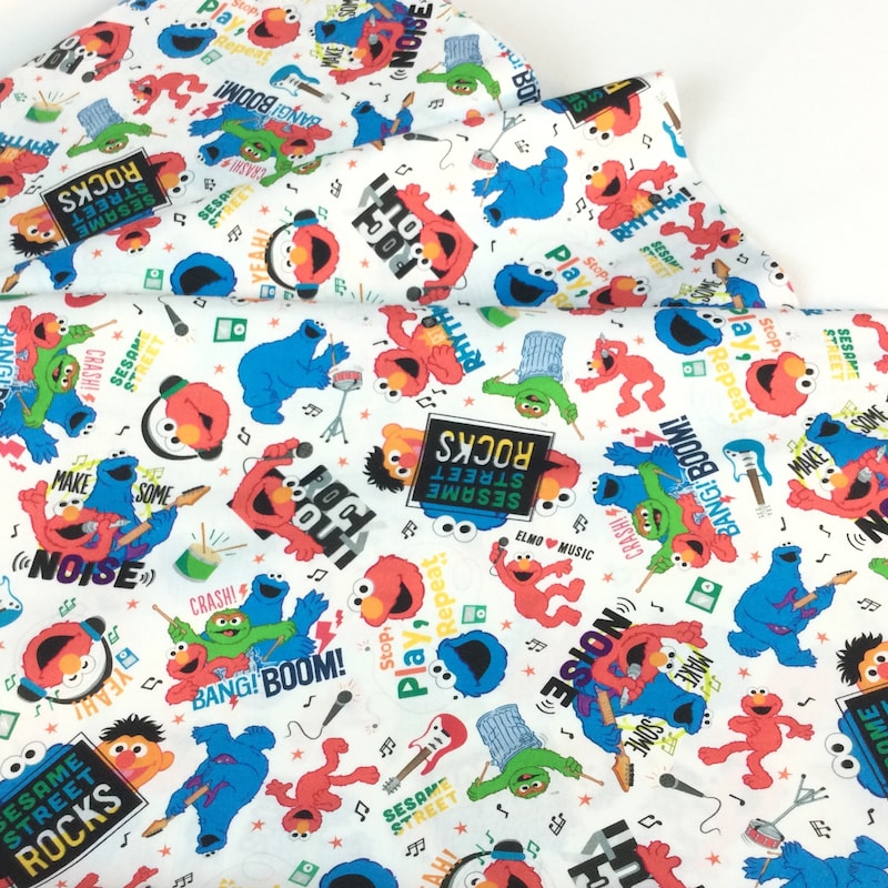 Sesame Street Fabric - Etsy