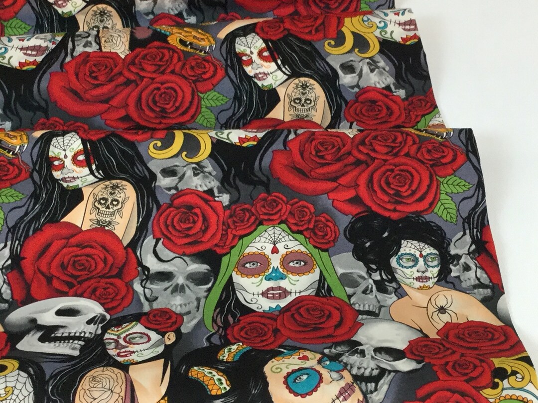 Nocturna Brite Fabric Nicole's Prints for Alexander Henry Fabrics, 100% ...