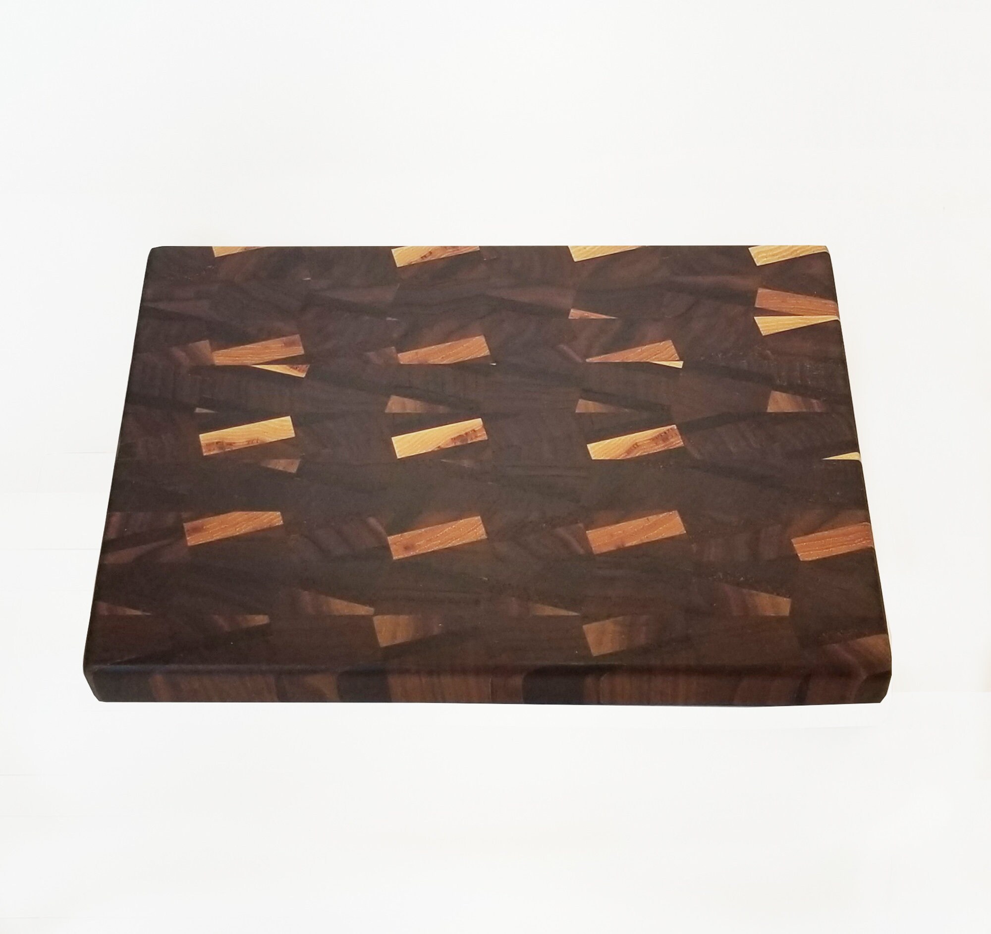 Walnut and Oak Diagonal Weave End Grain Cutting Board - Etsy