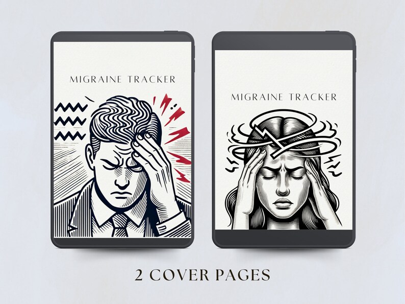 Monthly Migraine Tracker Printable Template, Headache Pain Tracker ...