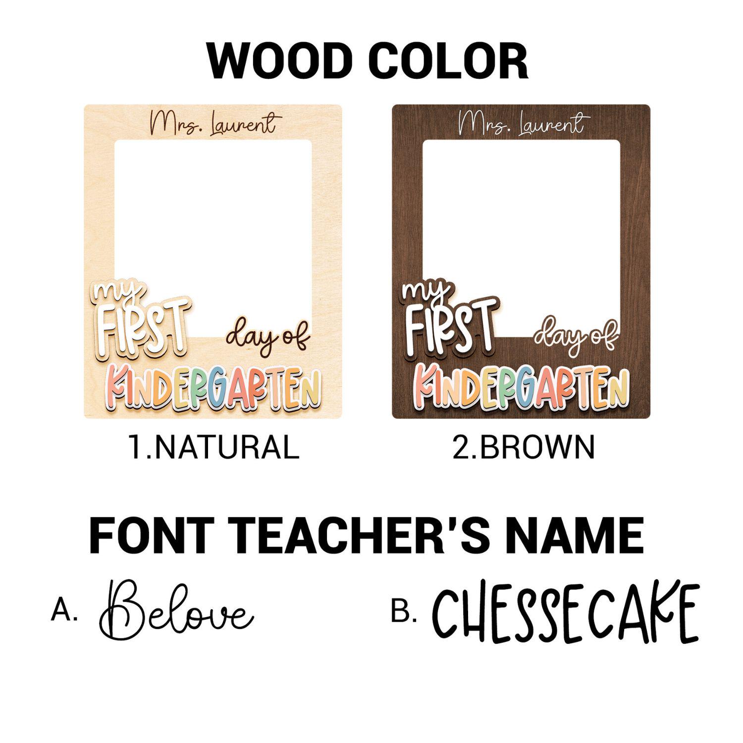 Personalized Teacher Classroom Photo Frame, Teacher Photo Prop ...