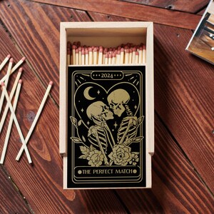 Personalized Couples Matchbox Wood, Gifts for Couple, Custom Wood ...