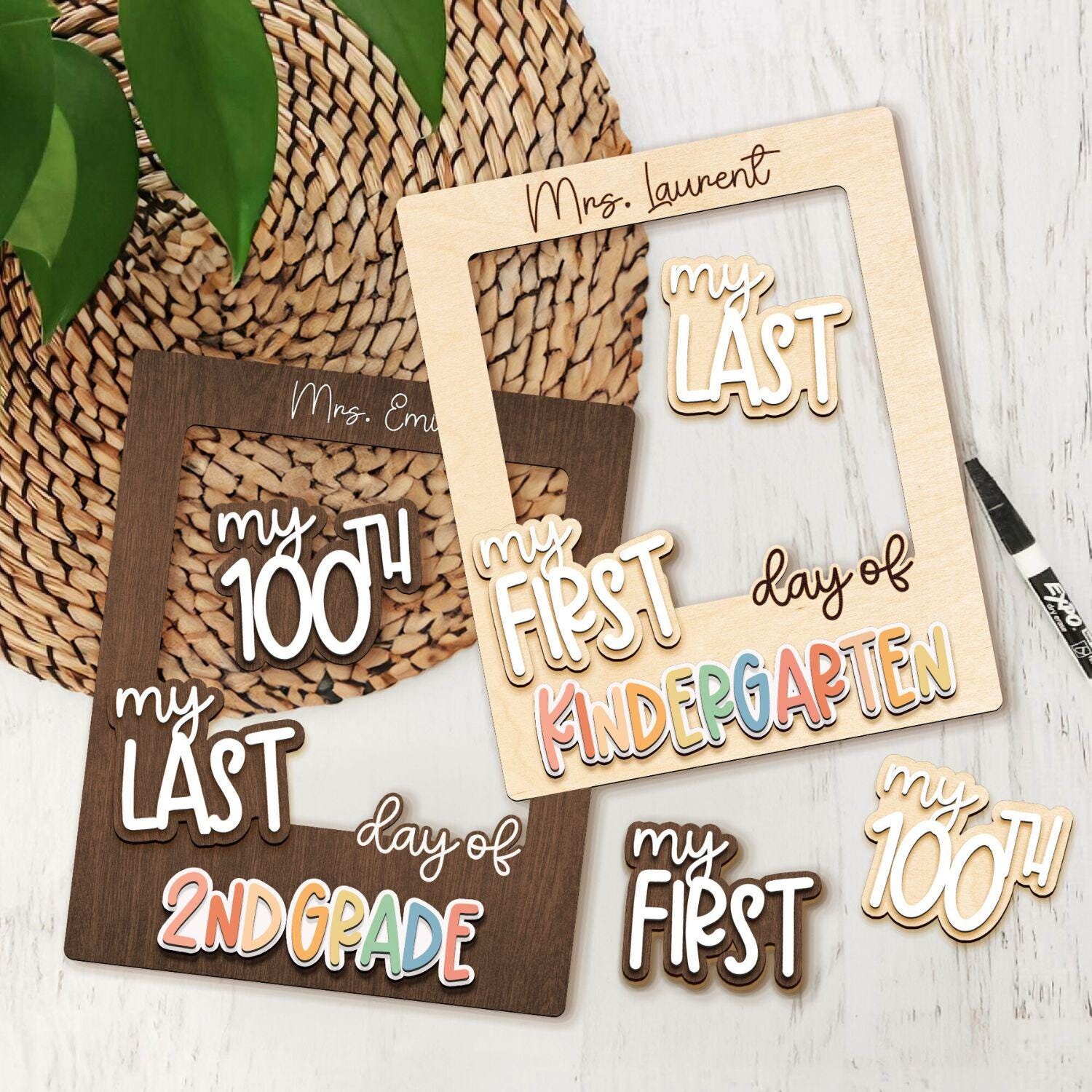 Personalized Teacher Classroom Photo Frame, Teacher Photo Prop ...