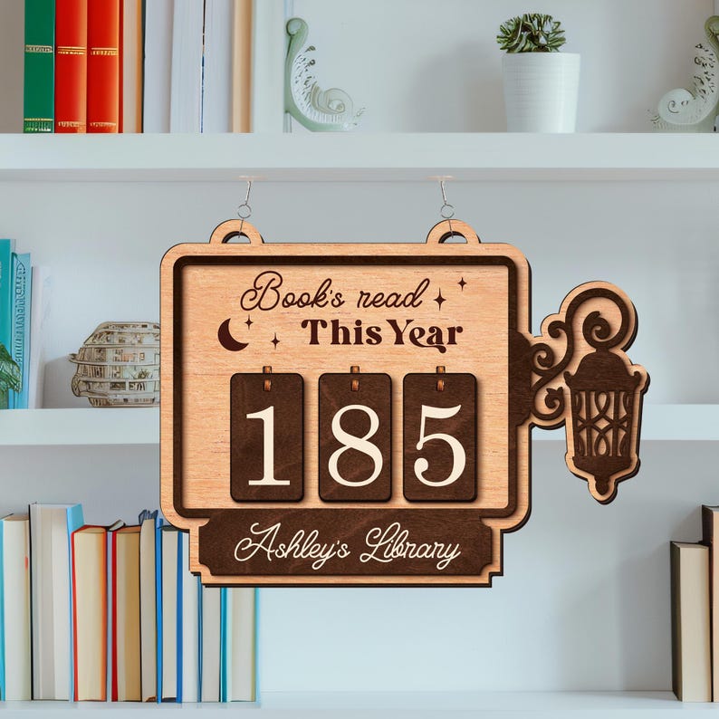 Personalized Books Read Tracker, Custom Shelf Organizers, Library Decor ...