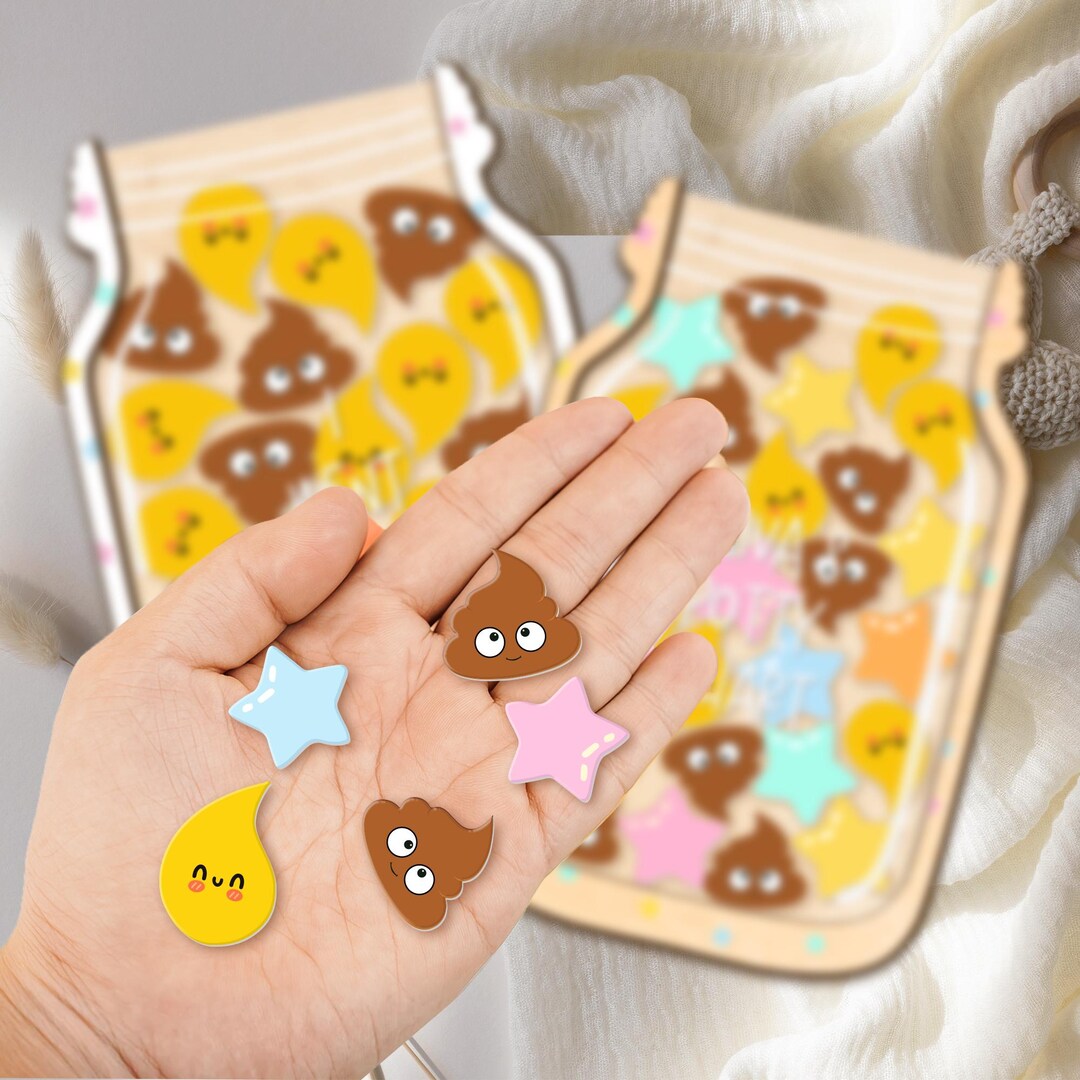 Custom Magnetic Reward Jar for Potty Training, Toddler Toilet Chart ...