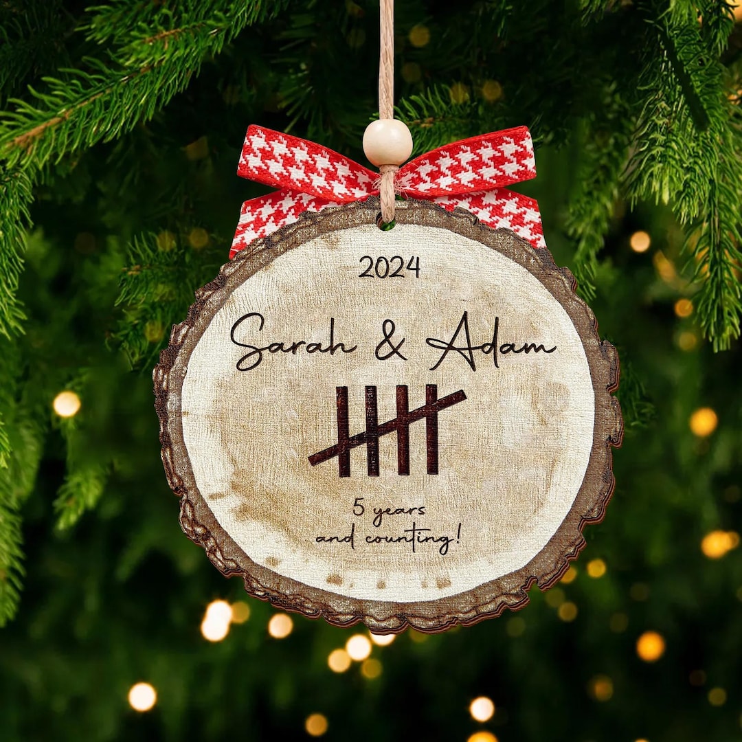 Personalized Any Anniversary Year Ornaments, Anniversary Ornament ...