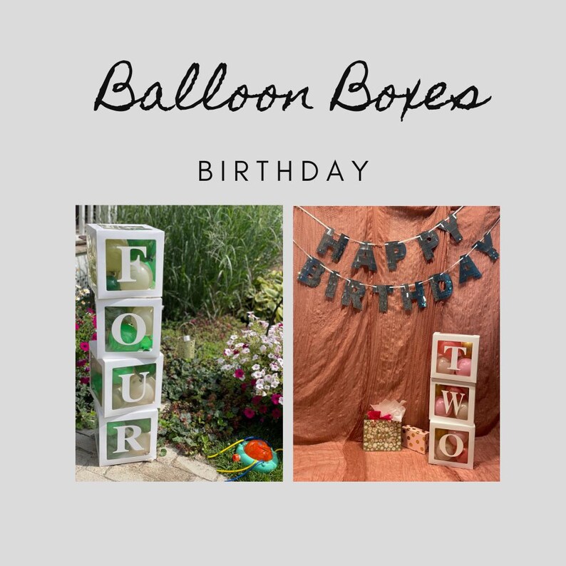 BIRTHDAY Balloon Boxes - Etsy
