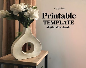 Vase Slab Building Template | Pottery Template | Ceramics Tools for ...