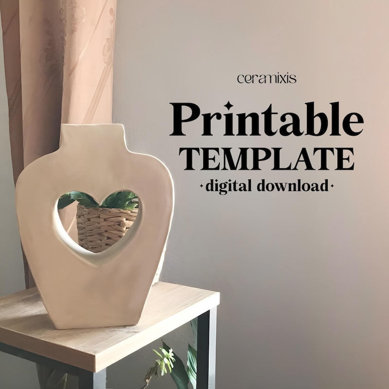 Heart Shaped Vase Pottery - Etsy