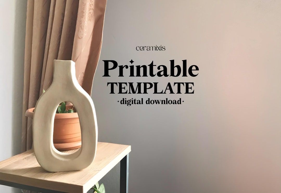 Vase Slab Building Template | Pottery Template | Ceramics Tools for ...