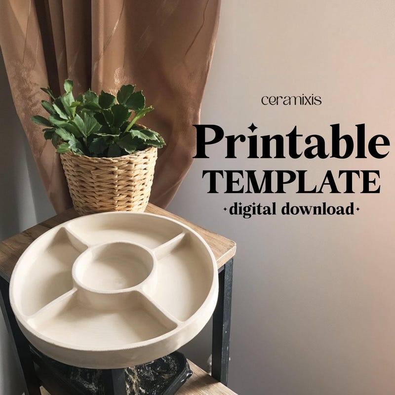 Divided Pottery Plates - Etsy