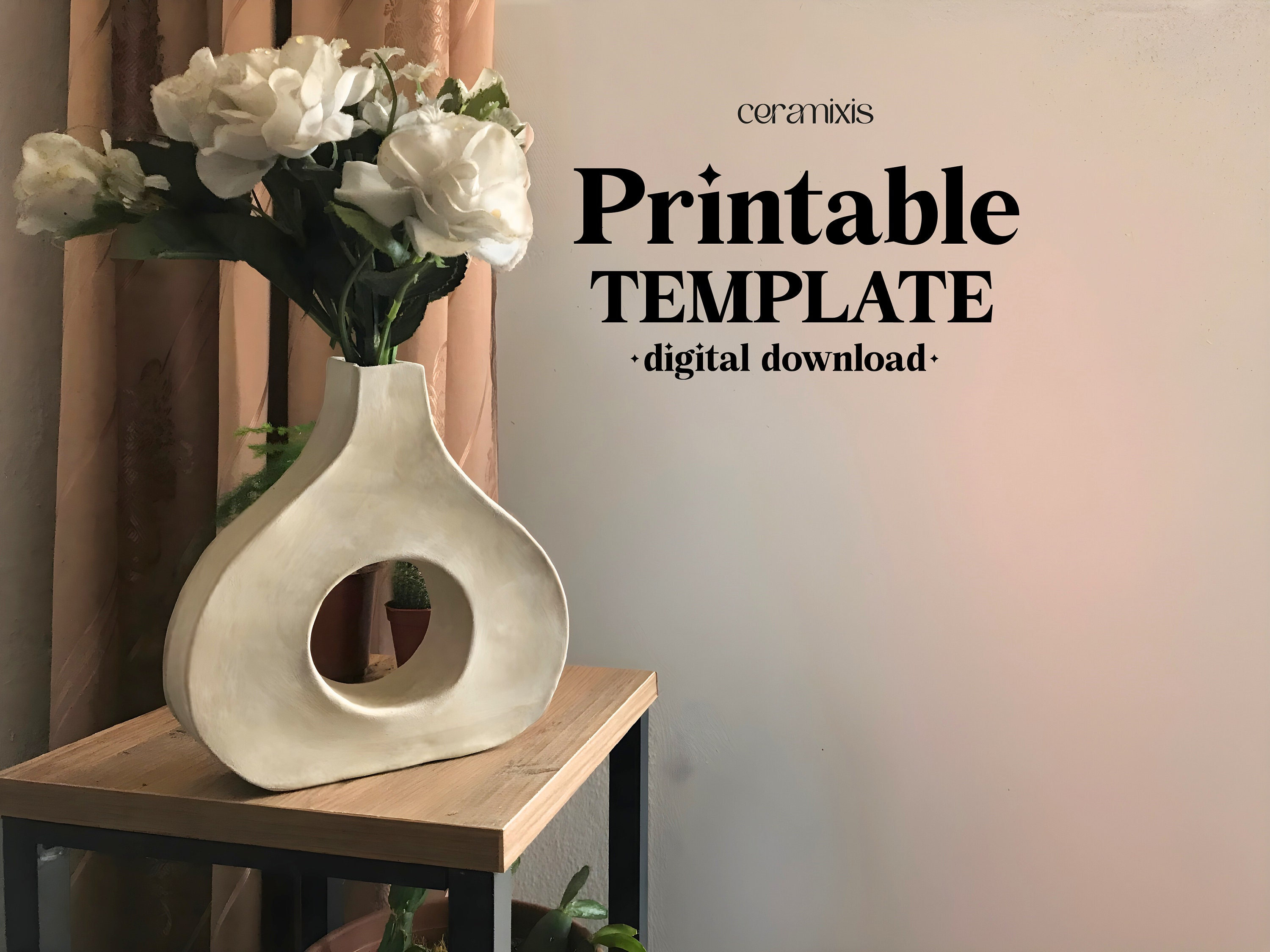 Vase Slab Building Template Ceramics Tools Ceramics Tools for Beginners ...