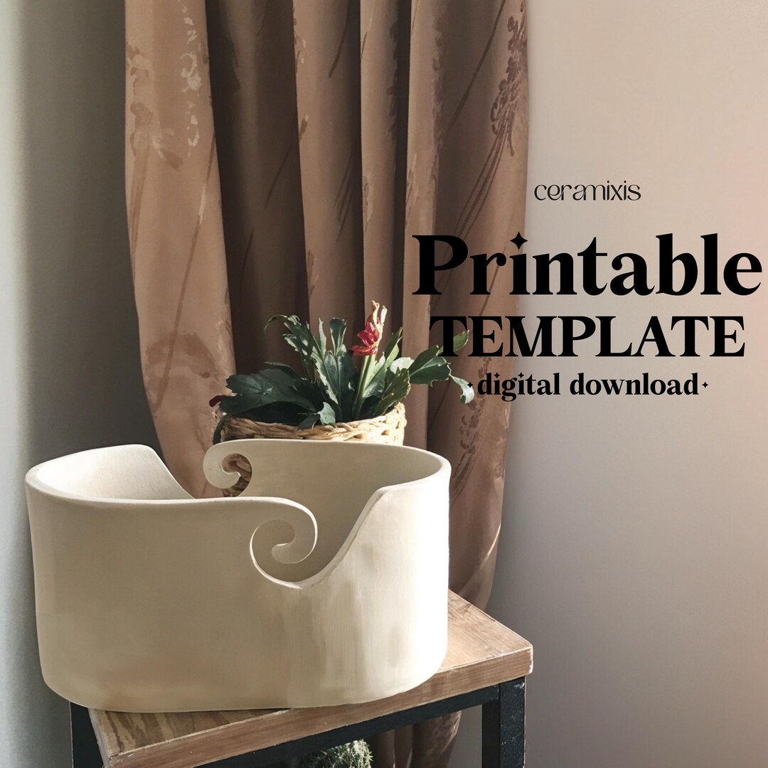 Yarn Bowl Slab Building Template | Pottery Template | Ceramic Tools ...