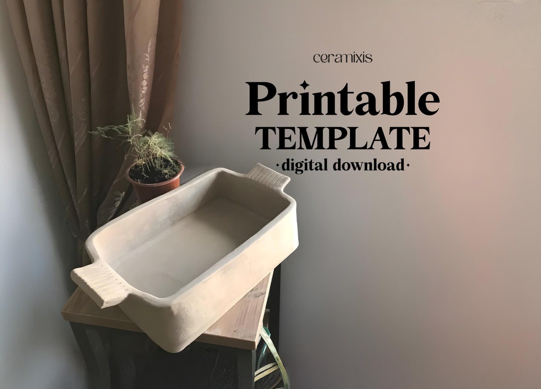 Baking Dish Slab Building Template | Ceramics Tools for Beginners ...