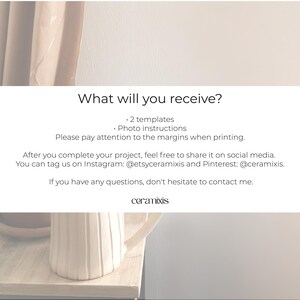 Jug Slab Building Template | Pottery Template | Ceramics Tools | Clay ...