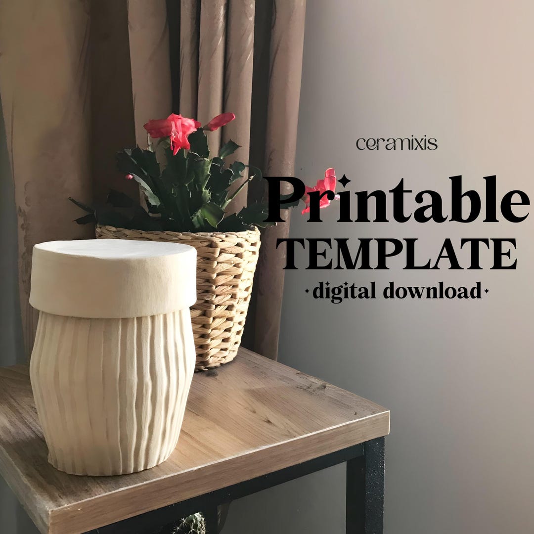 Lidded Box Slab Building Template | Pottery Template | Ceramic Tools ...