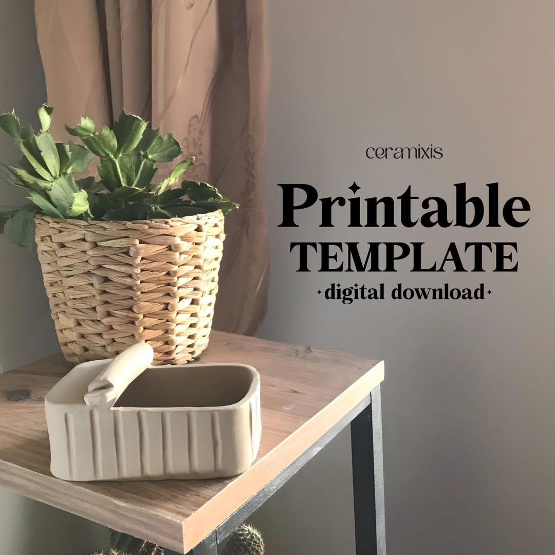 Sardine Box Slab Building Template | Pottery Template | Ceramic Sardine ...