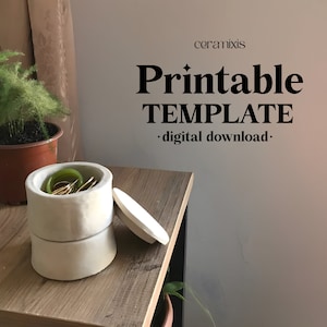 Jewelry Box Slab Building Template | Ceramics Tools | Clay Templates ...