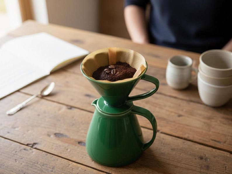 Coffee Pour Over Set Slab Building Template | Pottery Template ...