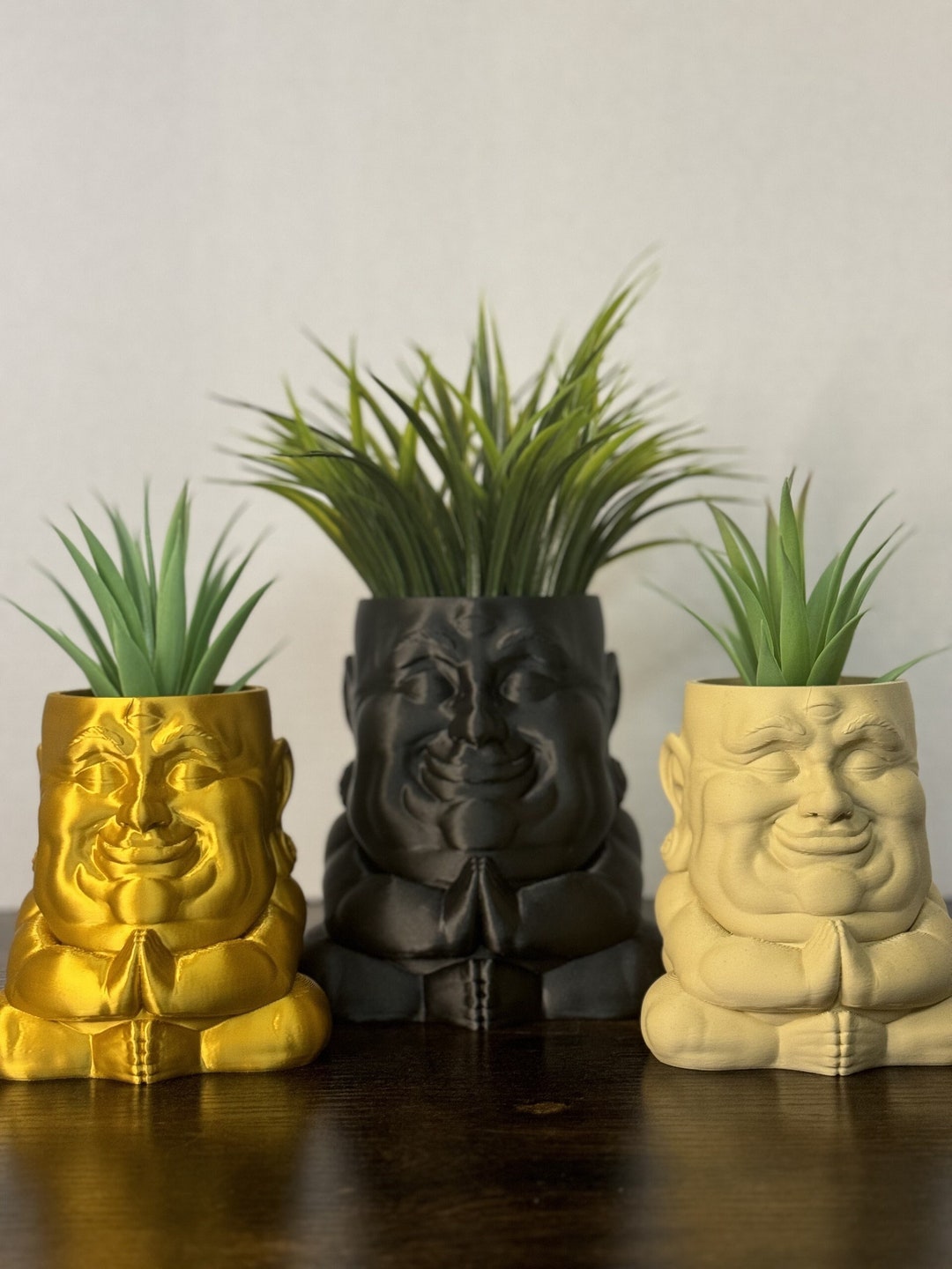 Buddha Planter, Serene Planter, Meditating Planter, Yoga Decor, Yoga ...