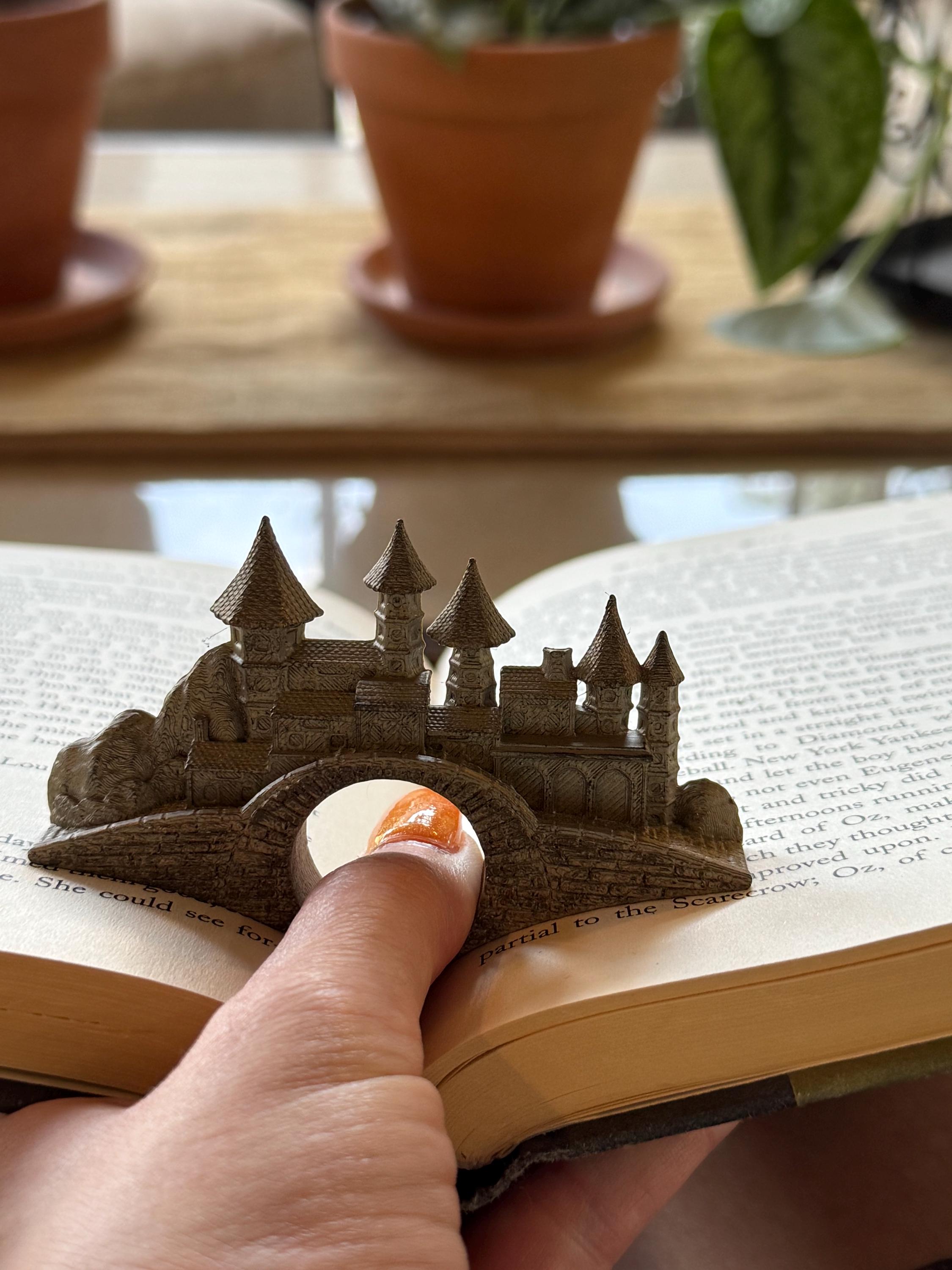 Page Holder, Castle: 3D Printed Reading Assistant, Book Page Thumb ...