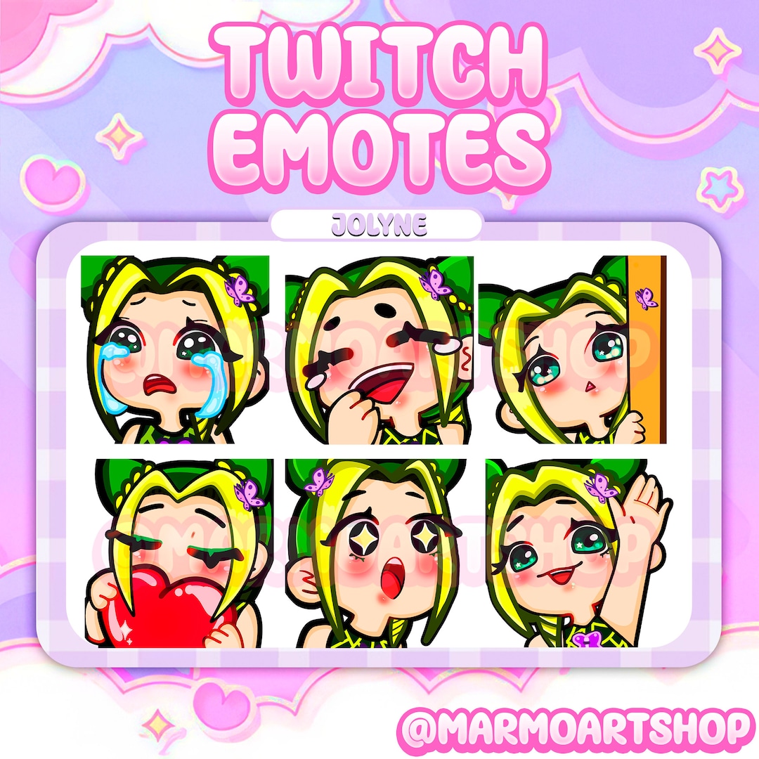 JOJO CUTE EMOTES | Twitch Emote for Streamer | Cute Chibi Anime Style ...