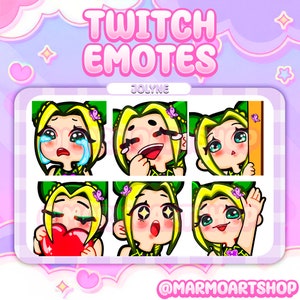 JOJO CUTE EMOTES | Twitch Emote for Streamer | Cute Chibi Anime Style ...