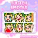 JOJO CUTE EMOTES | Twitch Emote for Streamer | Cute Chibi Anime Style ...