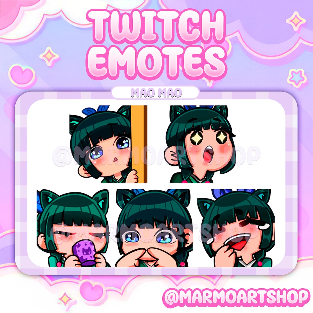 MAOMAO CUTE EMOTES | Twitch Emote for Streamer | Cute Chibi Anime Style ...