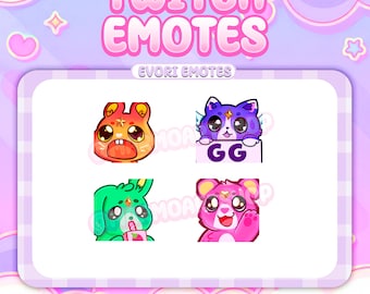 VALORANT CLOVE EMOTES | Twitch Emote for Streamer | Cute Chibi Anime ...