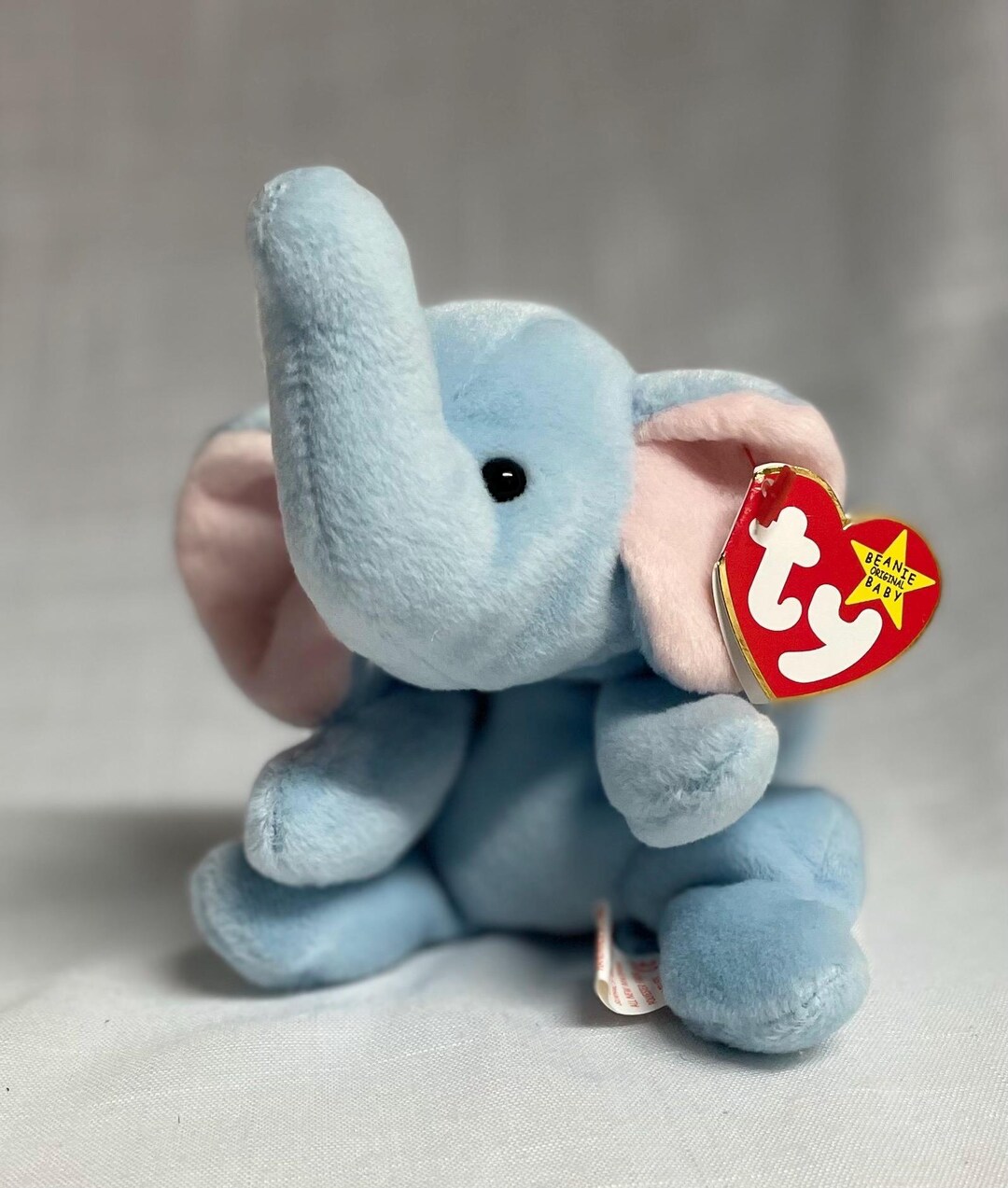 Rare 1995 Peanut the Elephant Beanie Baby. Mint Condition. PE Filling ...