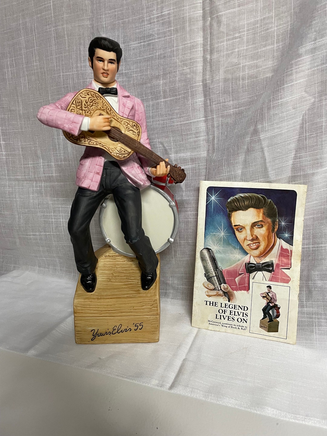 Rare yours Elvis '55 Vintage 1977 Mccormick Decanter/music Box. - Etsy