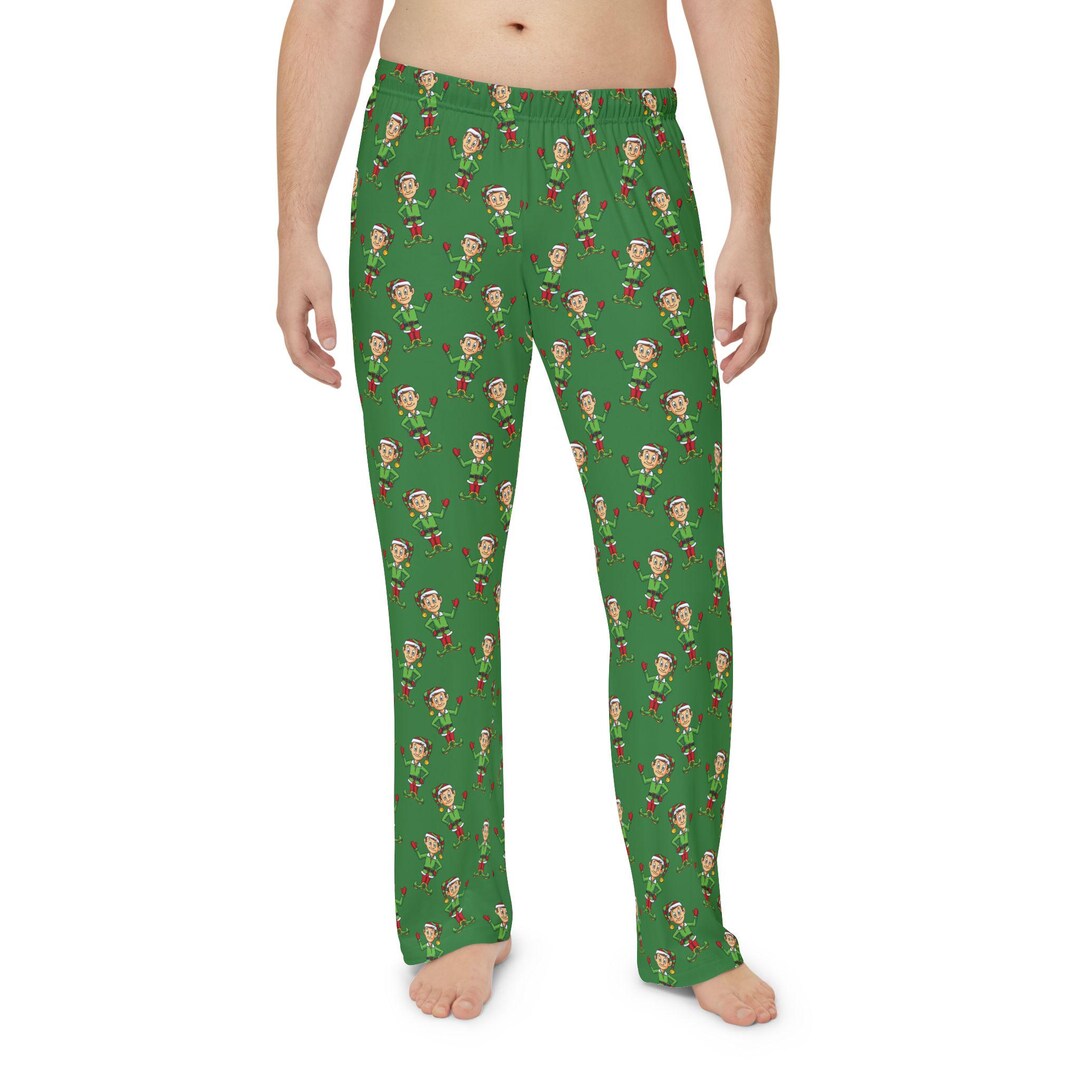 Men's Christmas Elves Pajama Pants | Cozy Holiday Sleepwear for Him ...