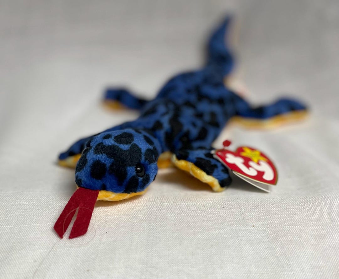 Rare 1995 Lizzy the Lizard Beanie Baby. PVC. - Etsy