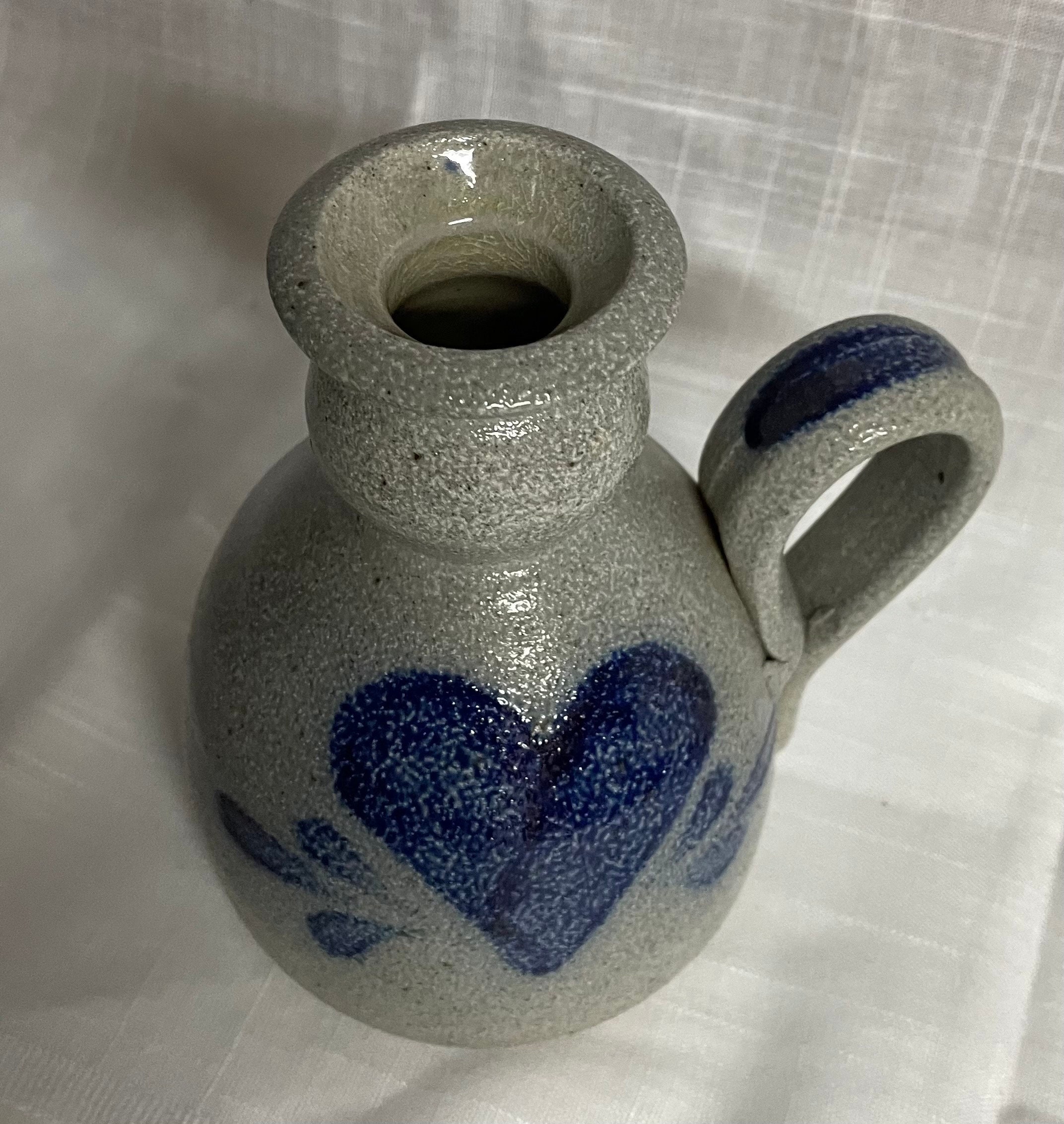 Vintage 1987 Rowe Pottery Works Stoneware Salt-glazed Candle Holder ...