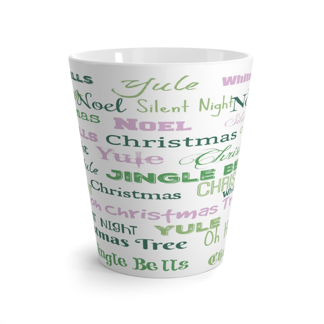 Christmas Carol Mug | Holiday Latte Cup, Stocking Stuffer - Etsy