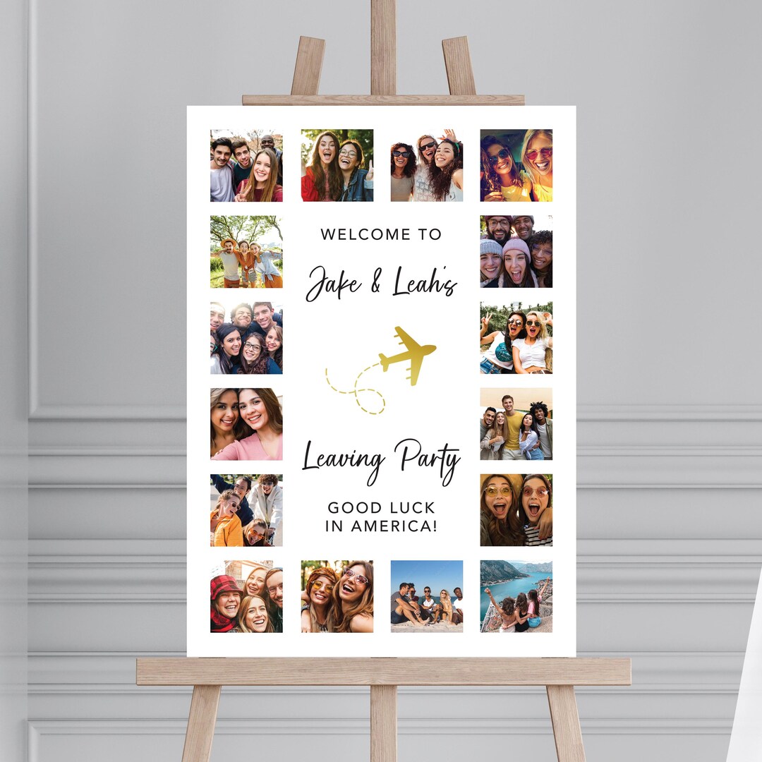 Leaving Party Sign | Leaving Party Banner | Good Bye Theme Party | Good ...