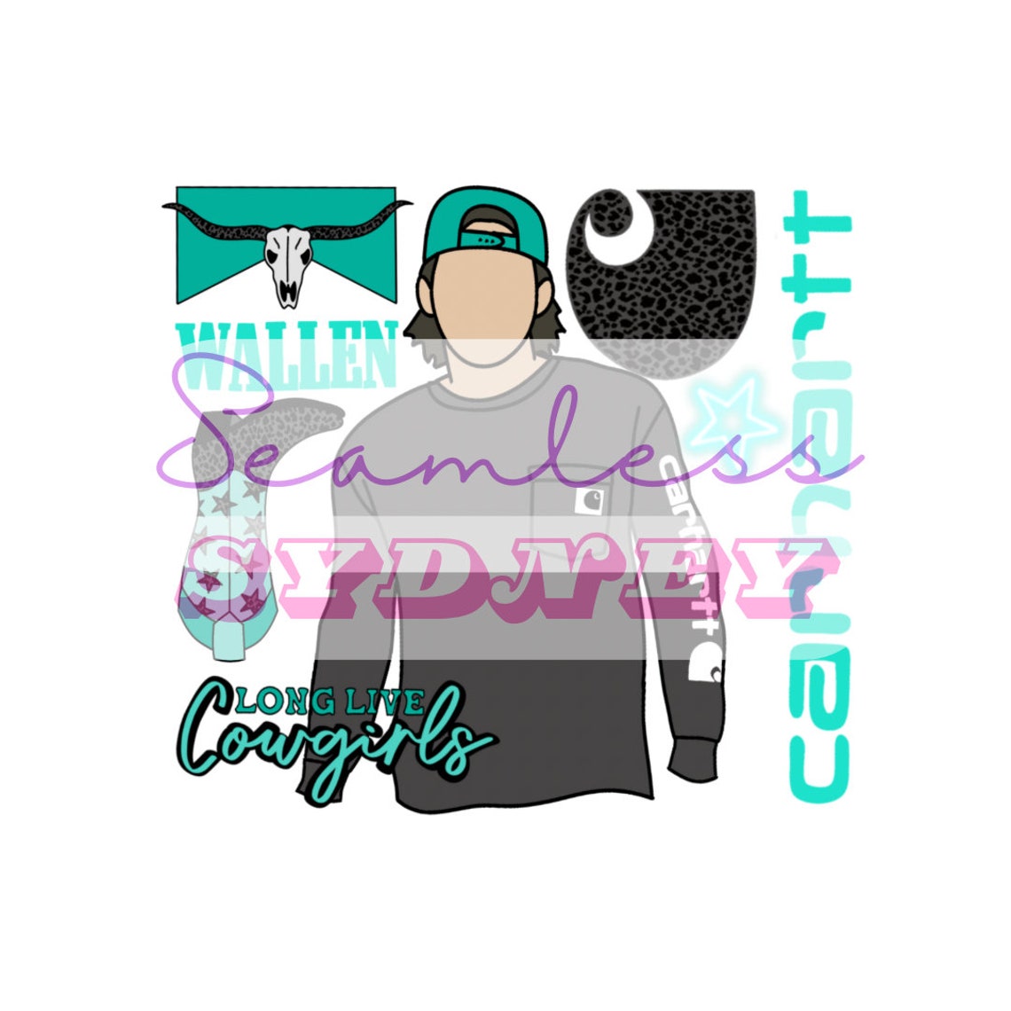 Wallen Seamless Bundle - Etsy